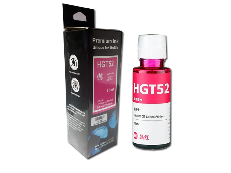 HP Refill Ink HGT 52 Magenta 70ML for HP DeskJet GT Series Printers ...